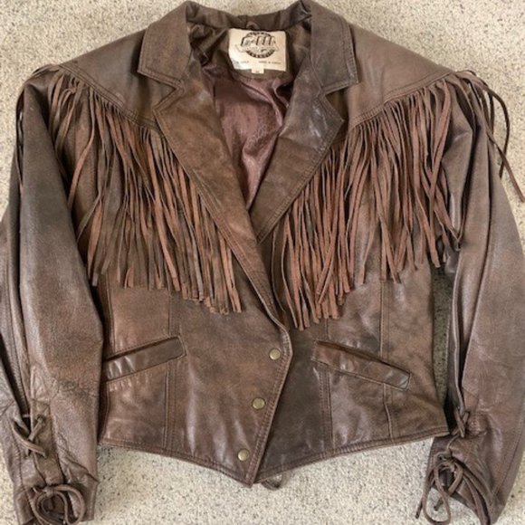Global G-111 Identity | Jackets & Coats | Vintage G11 Fringe Leather ...